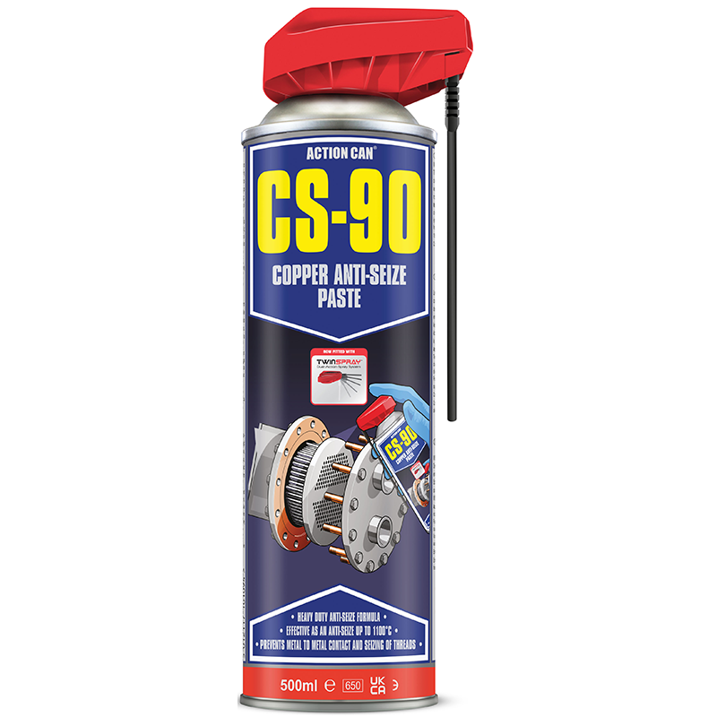Action Can CS-90 Twin Spray Copper Anti-Seize Paste 500ml | Flooring Materials